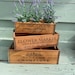 Vintage Style Pine Wood Storage Box: Rustic Metal Edged Crates, Choice ...