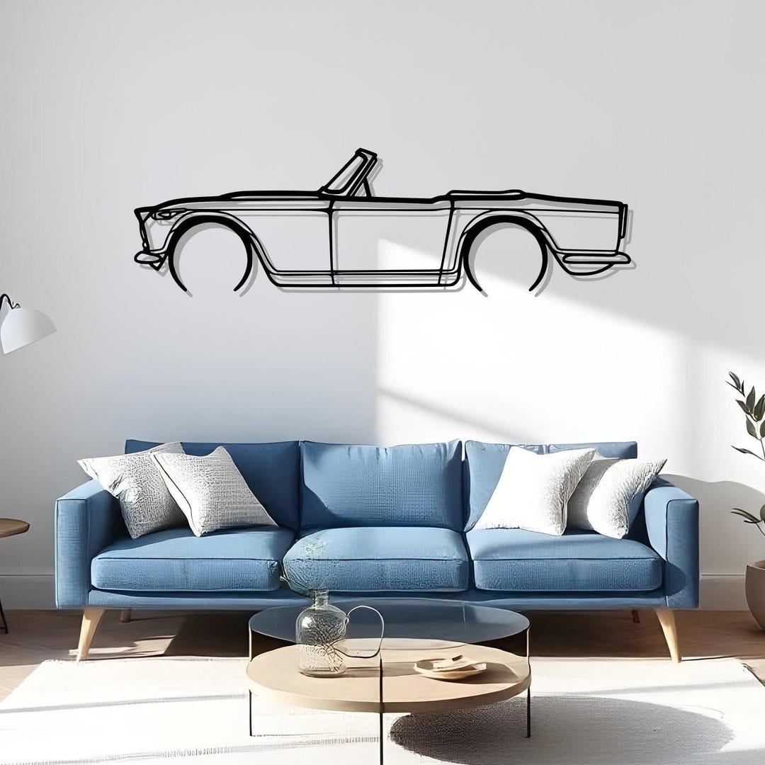 TR4A IRS Detailed Garage Wall Art for Bold Auto Style, Metal Car ...