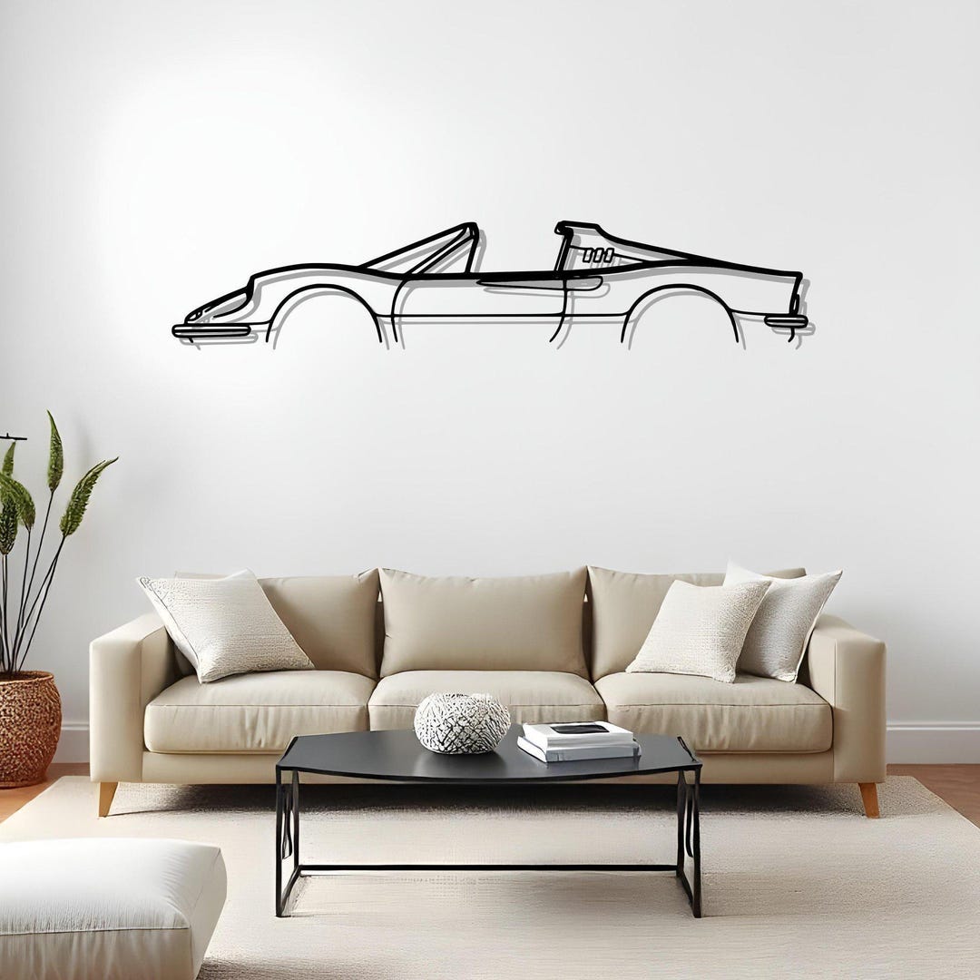 246 GTS Dino Metal Car Silhouette for Man Cave Decor - Etsy
