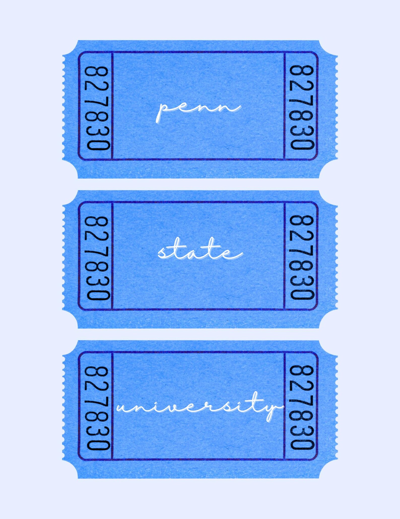 Set of 6 Custom, Penn State University, Prints, Digital Downloads, Dorm ...