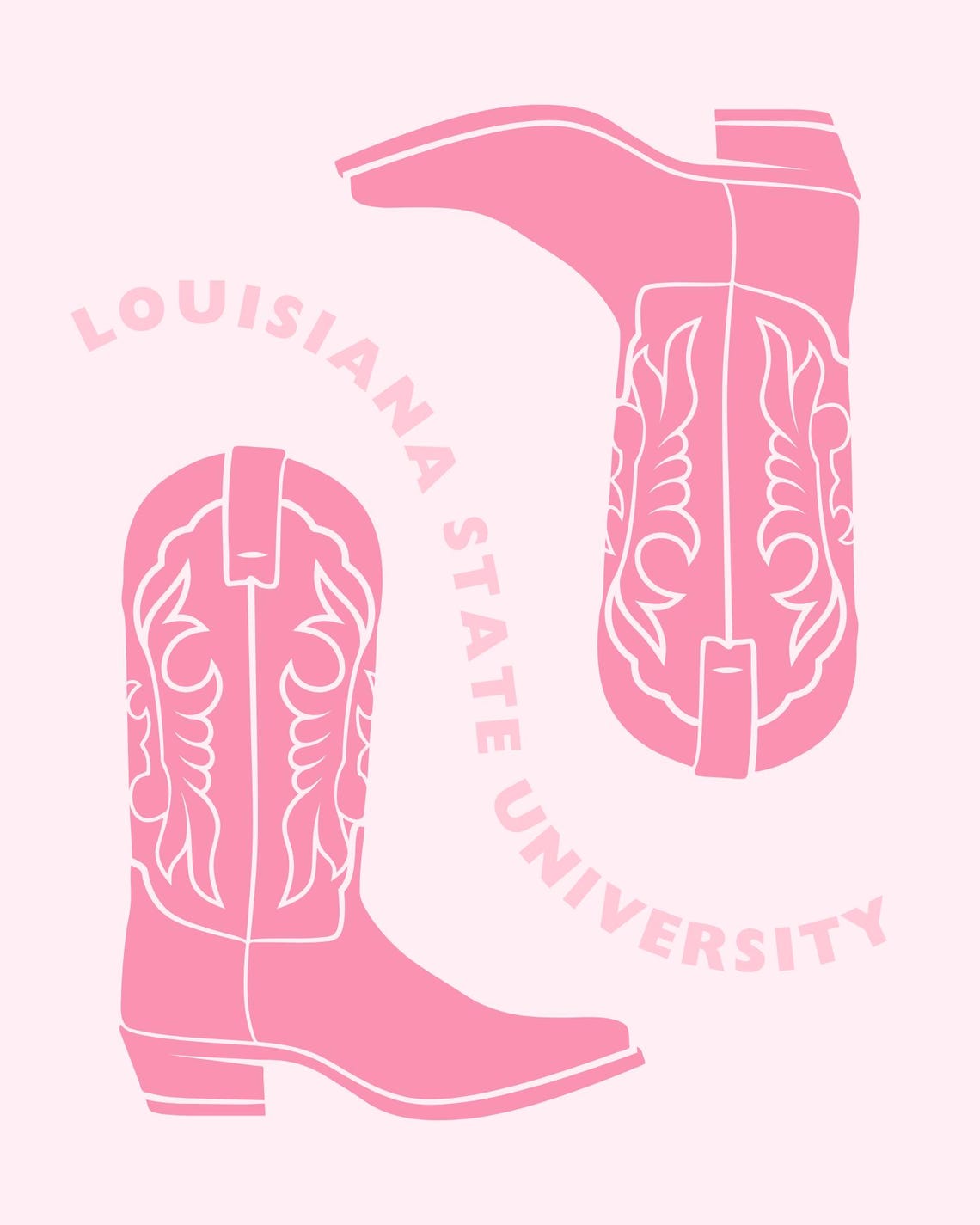 Set of 6 Custom, Louisiana State University, College Prints, Digital ...