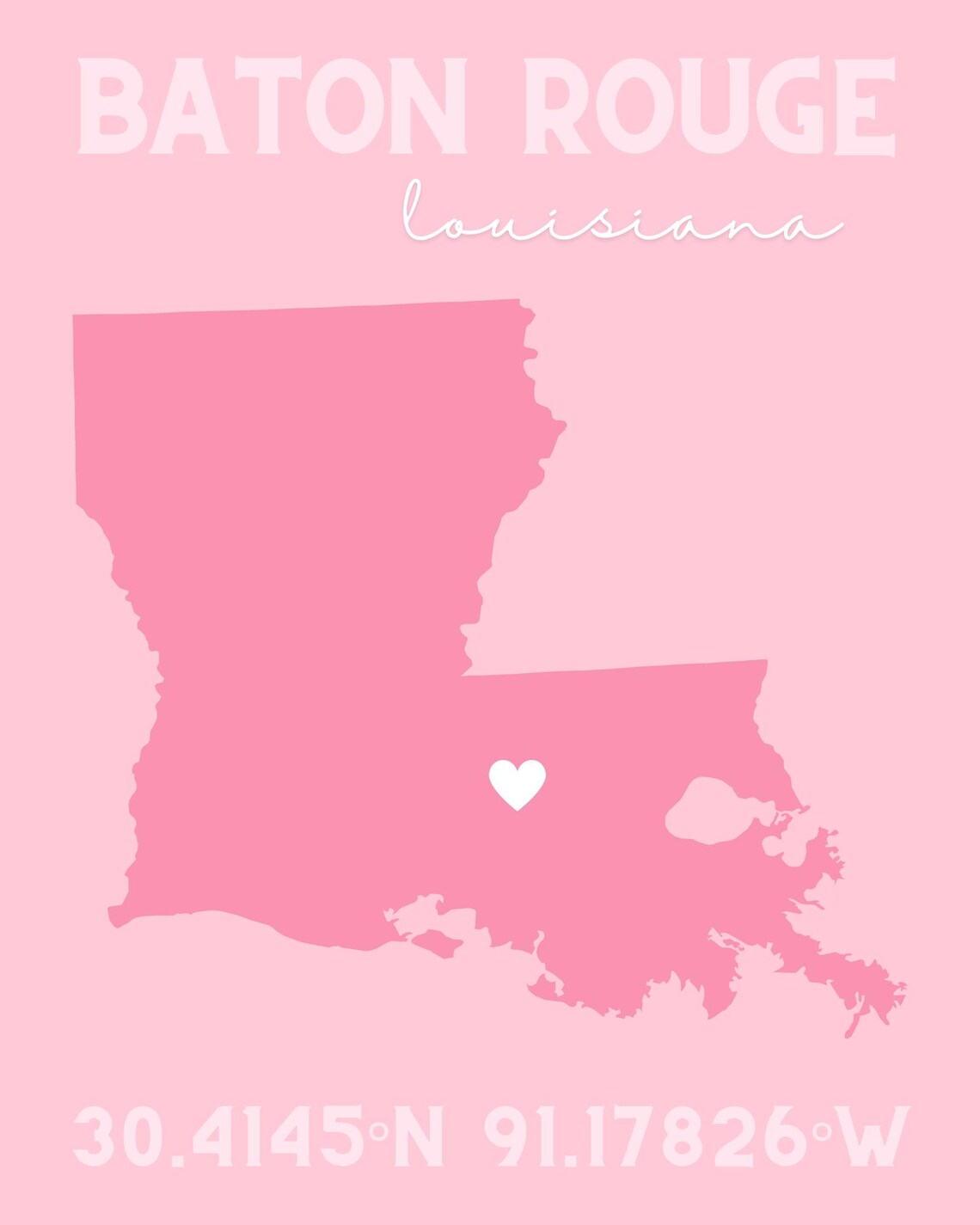 Set of 6 Custom, Louisiana State University, College Prints, Digital ...