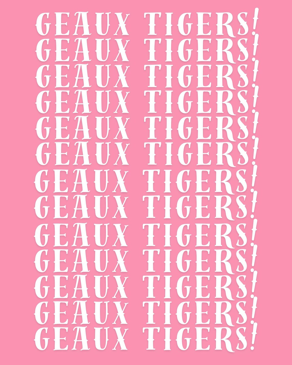 Set of 6 Custom, Louisiana State University, College Prints, Digital ...