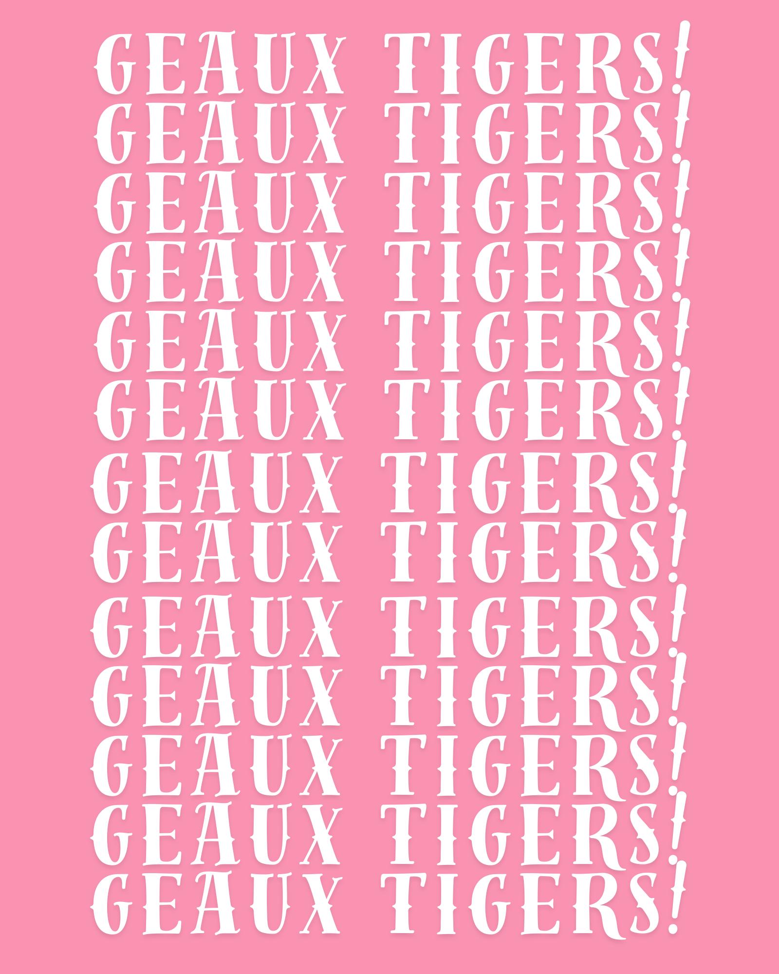 Set of 6 Custom, Louisiana State University, College Prints, Digital ...