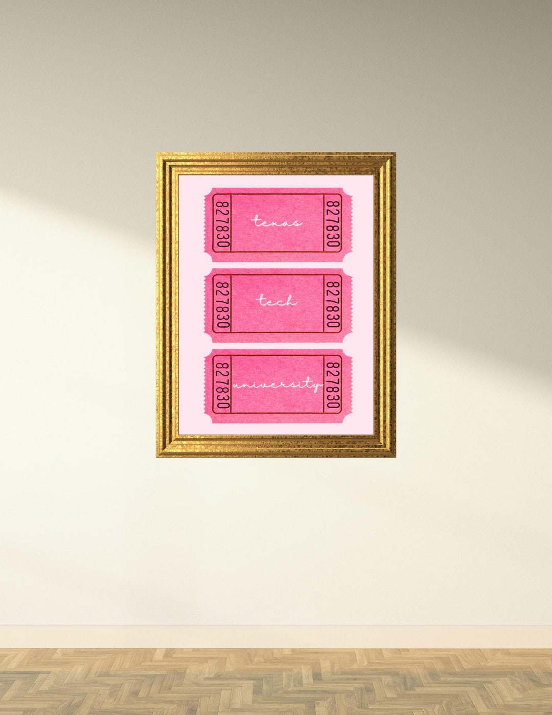 Custom Texas Tech University Print, Tickets, Pink Shades, TTU, Preppy ...