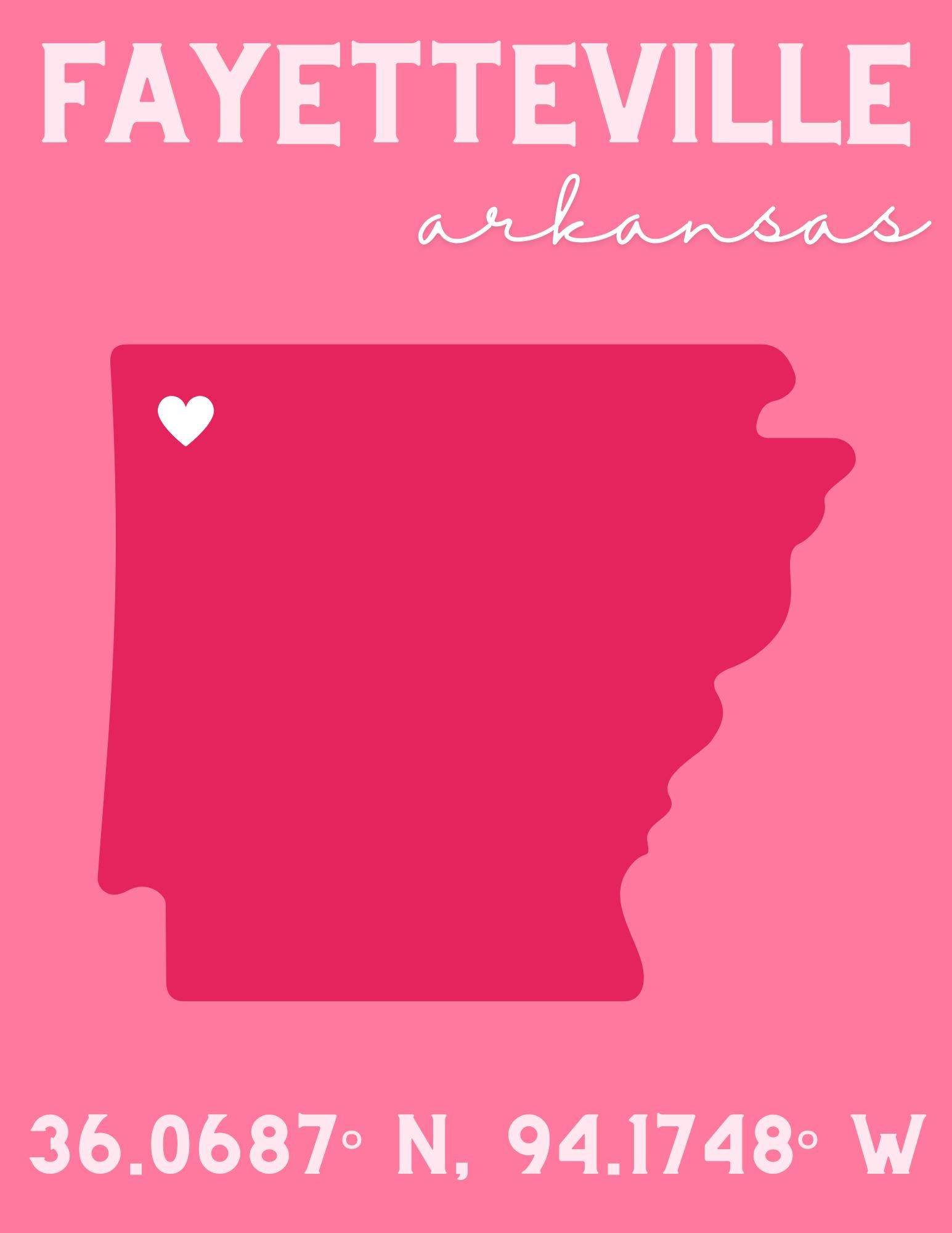 Set of 6 Custom, University of Arkansas, Prints, Digital Downloads ...