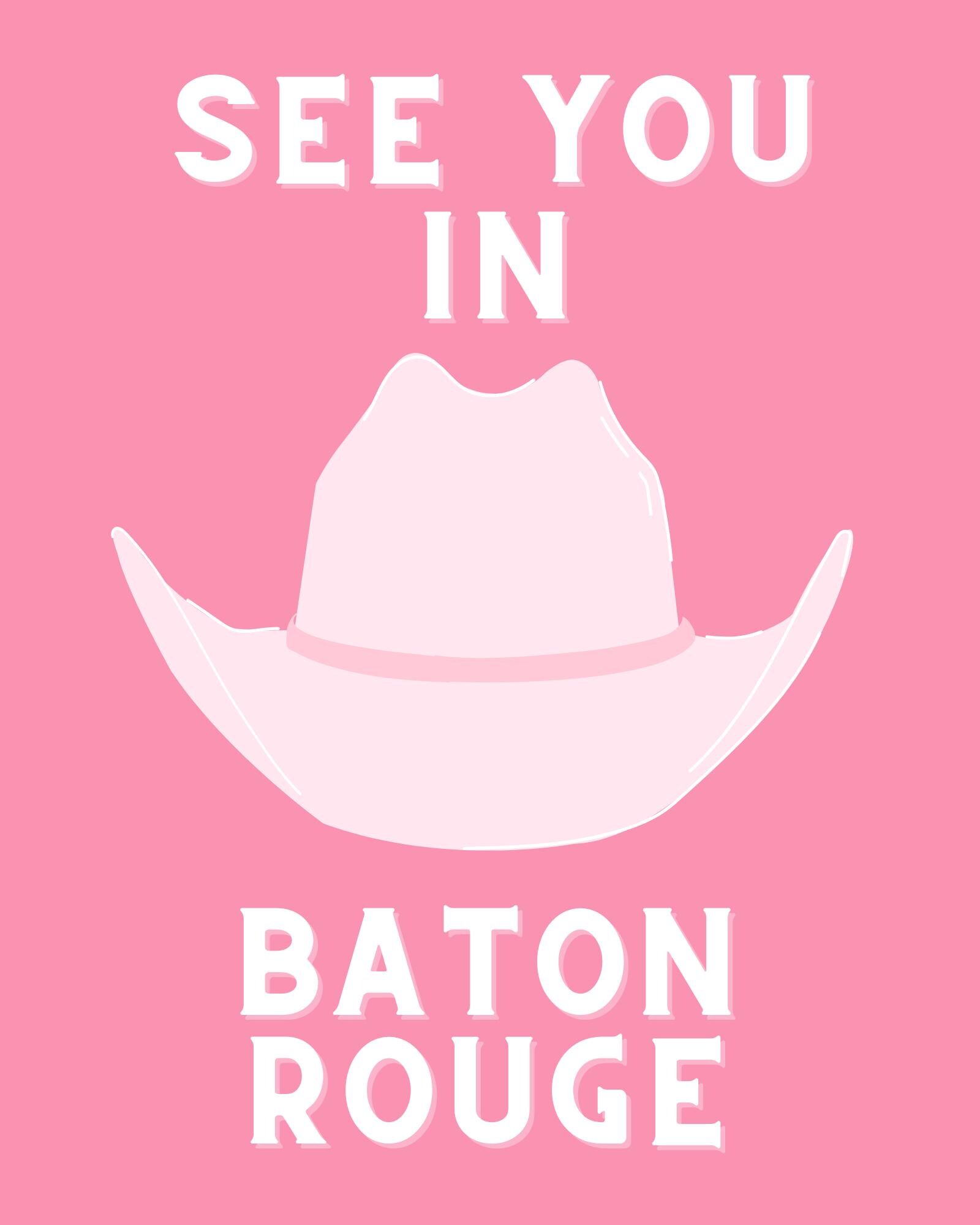 Set of 6 Custom, Louisiana State University, College Prints, Digital ...