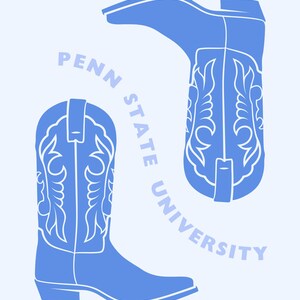 Set of 6 Custom, Penn State University, Prints, Digital Downloads, Dorm ...