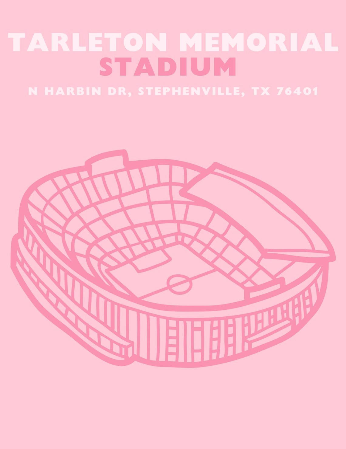 Set of 6 Custom, Tarleton State University, College Prints, Digital ...