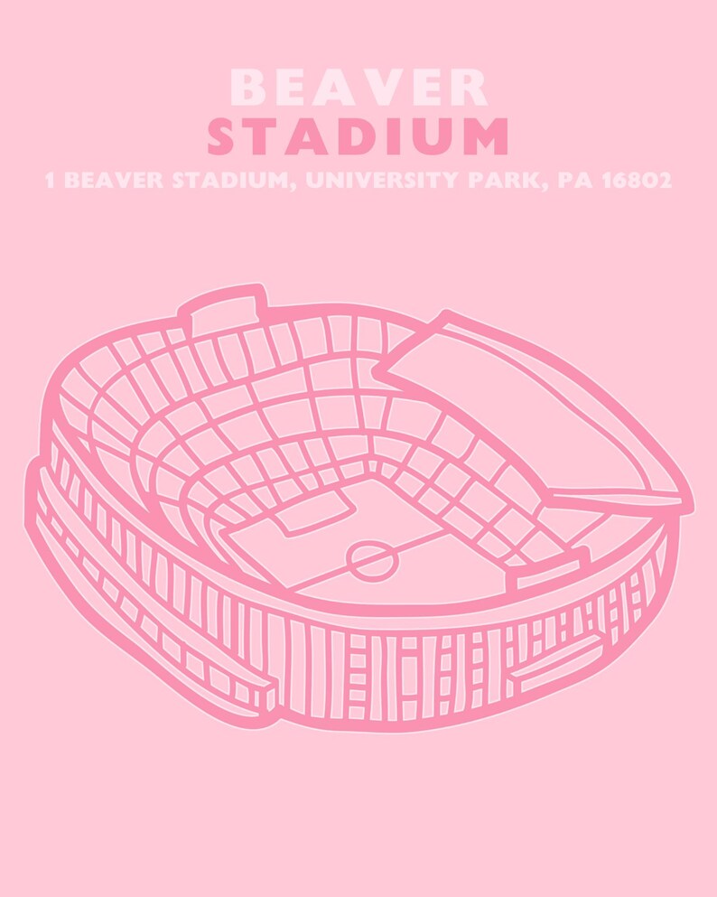 Set of 6 Custom, Penn State University, Prints, Digital Downloads, Dorm ...