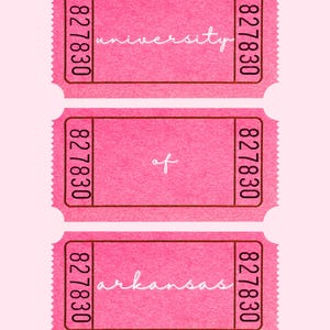 Set of 6 Custom, University of Arkansas, Prints, Digital Downloads ...