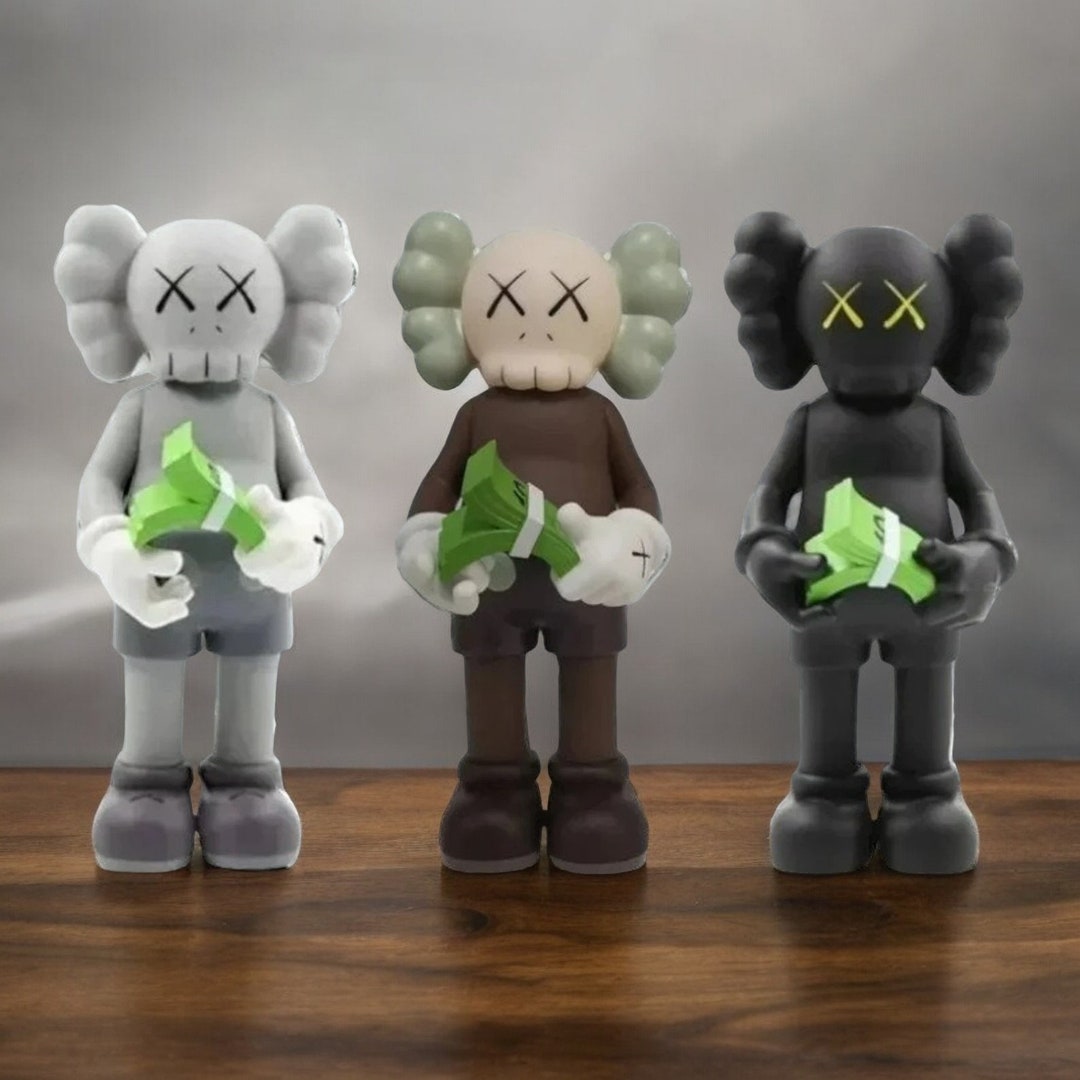 Replica KAWS 'cash Shuffle' Figure Statue Hypebeast Decor Bear Brick ...