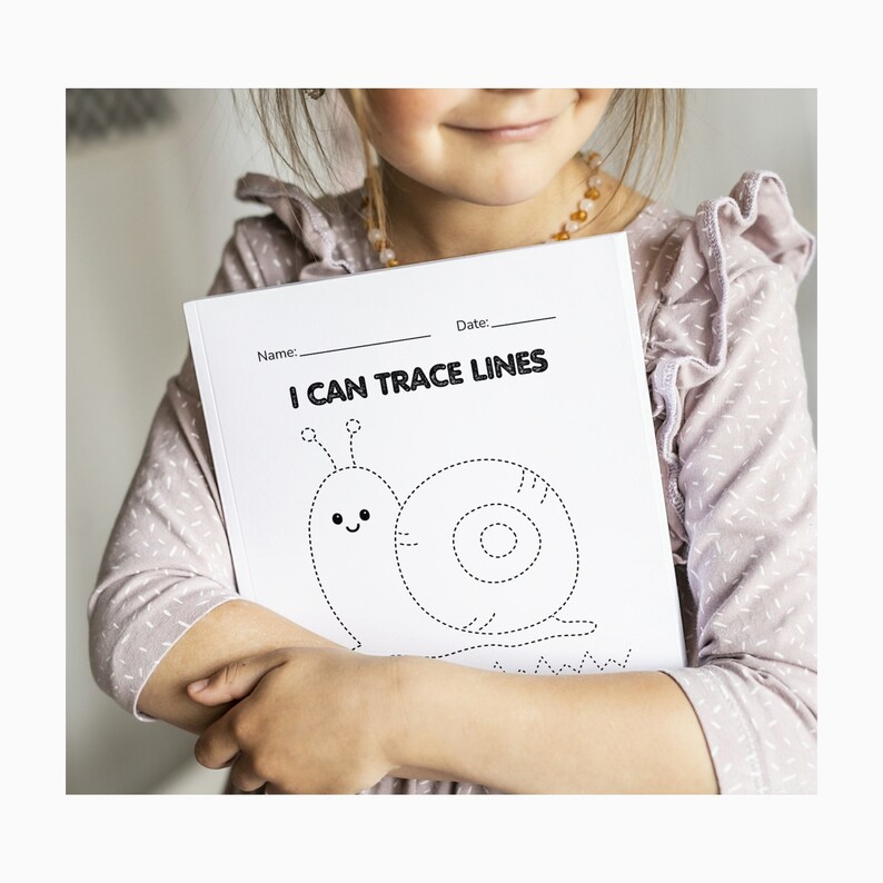 Tracing Worksheets Printable Line Tracing Patterns Tracing Bundle ...