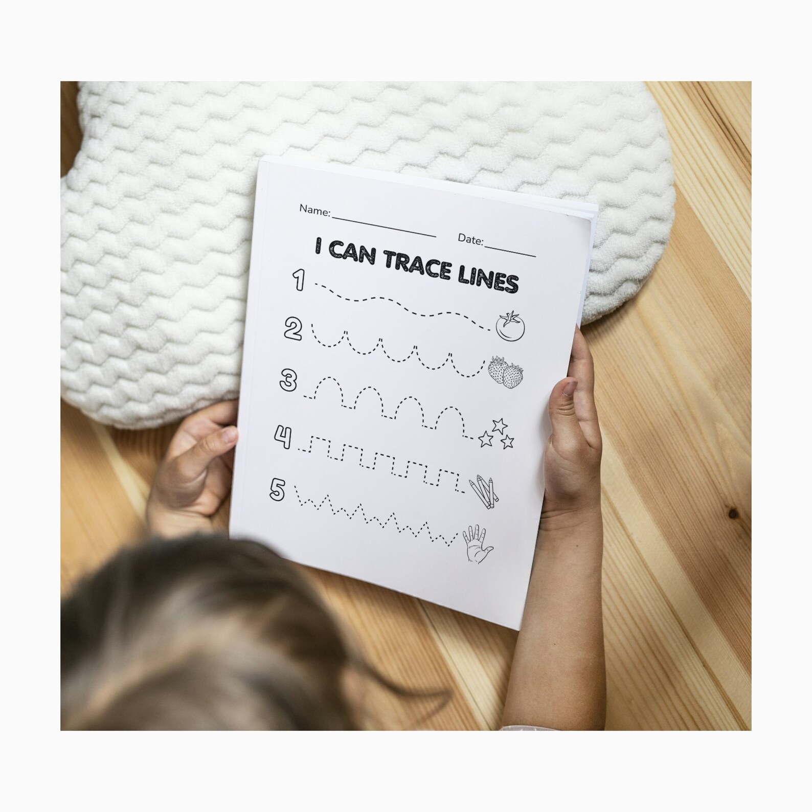 Tracing Worksheets Printable Line Tracing Patterns Tracing Bundle ...