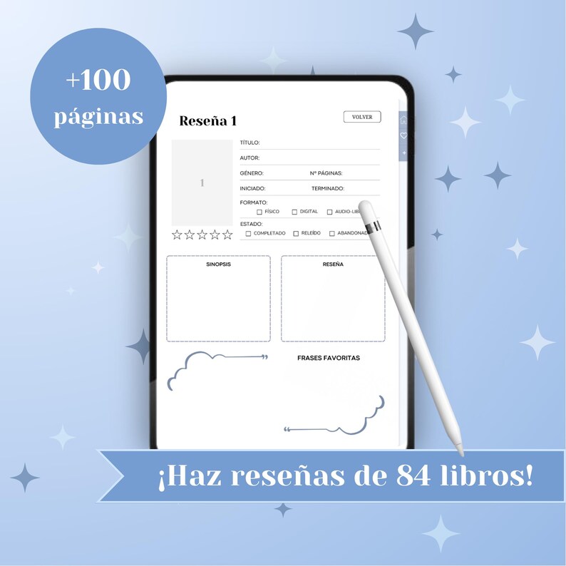Reading Journal 2025, Reading Register, Diario De Lectura, Registro De ...