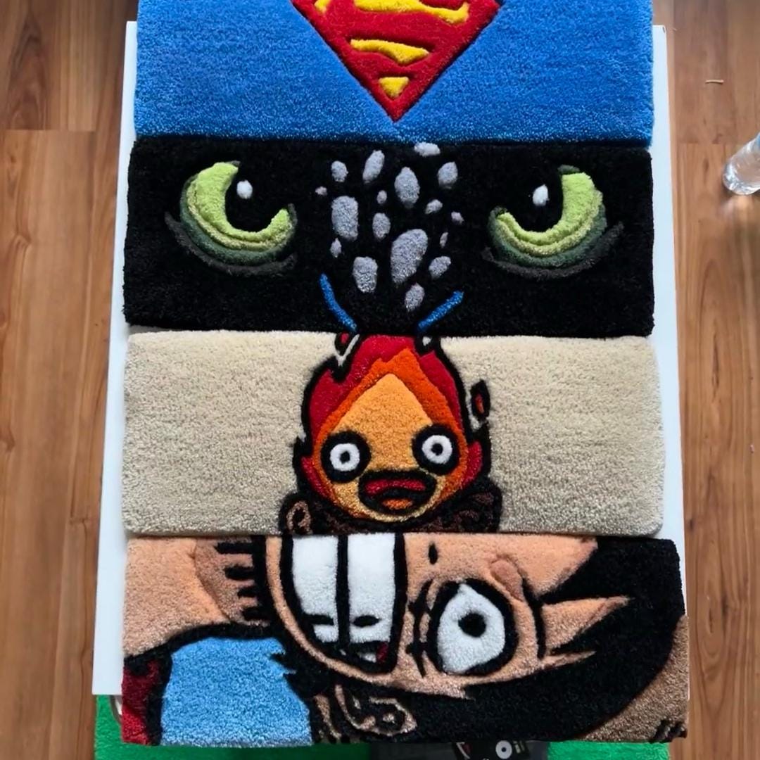 Keyboard Rug Custom Keyboard Wrist Rest Rug Handmade Keyboard Rug Hand ...