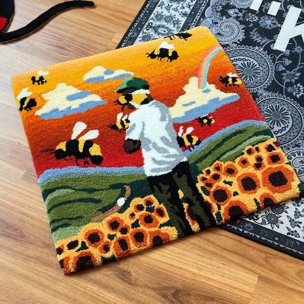 Tufted Rug Art - Etsy