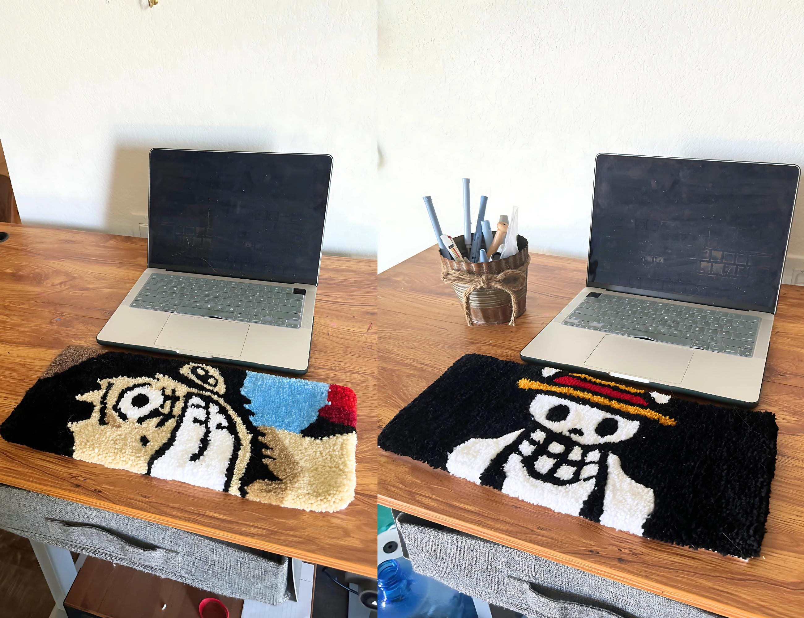 Custom Anime Keyboard Rug Hand Tufted Keyboard Pad Anime Wrist Rest ...