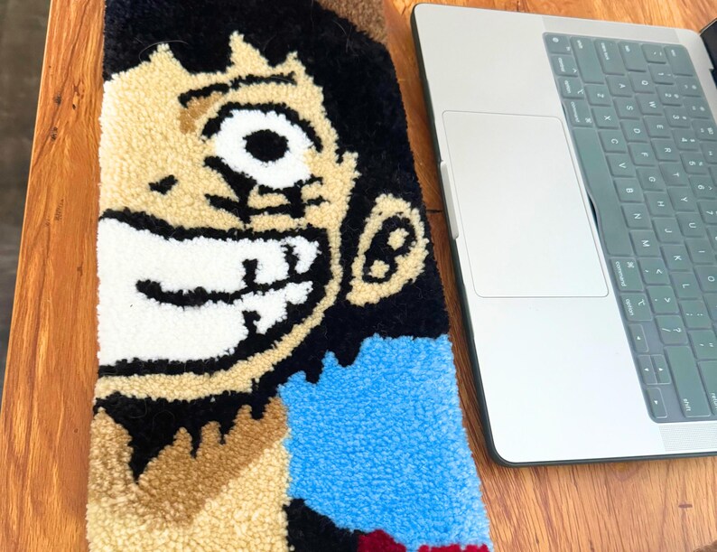 Custom Anime Keyboard Rug Hand Tufted Keyboard Pad Anime Wrist Rest ...