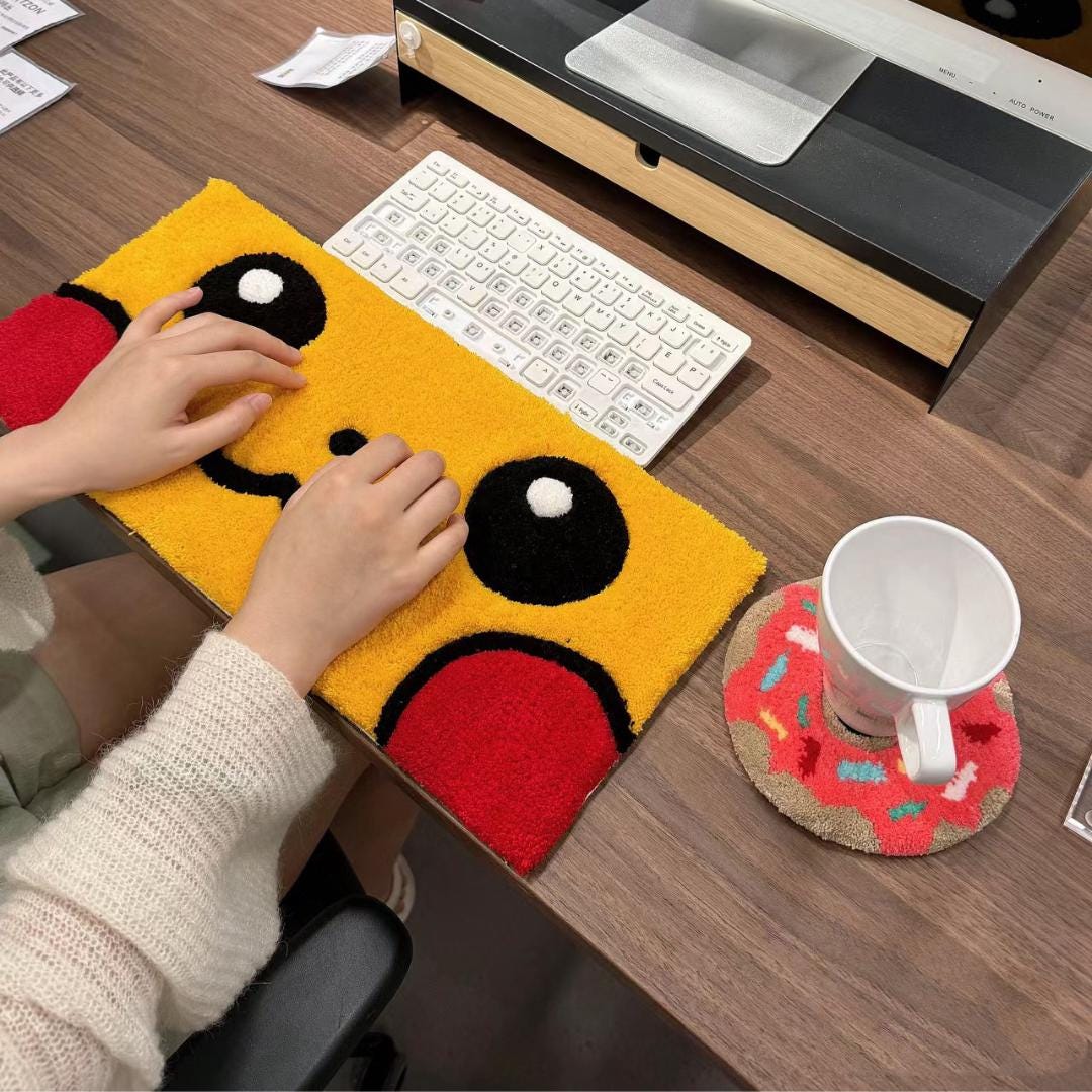 Keyboard Rug Custom Keyboard Wrist Rest Rug Handmade Keyboard Rug Hand ...