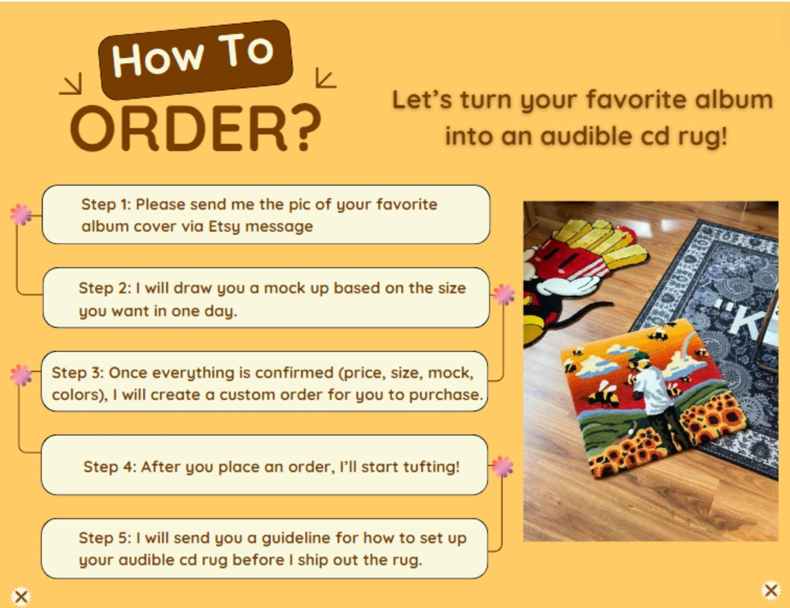 Tufted CD Rug Custom Rug for Living Room Rug Hand Tufted Rug Handmade ...