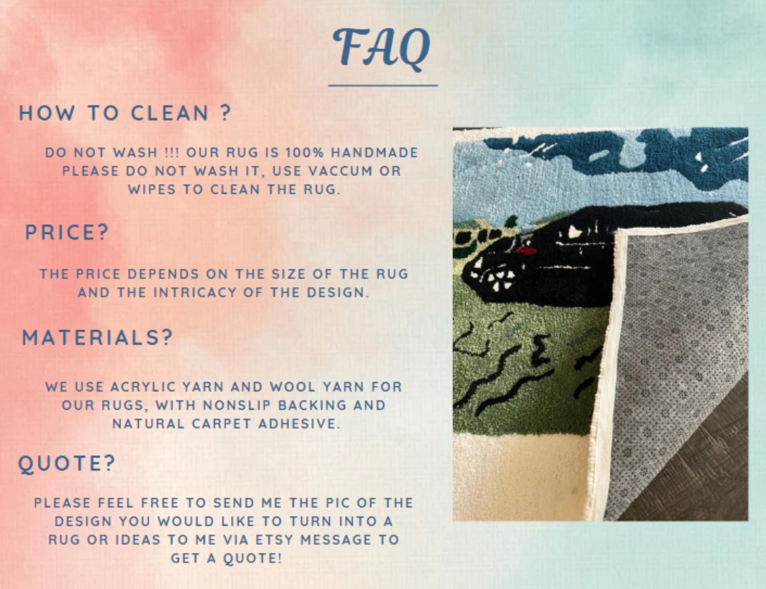 Tufted CD Rug Custom Rug for Living Room Rug Hand Tufted Rug Handmade ...