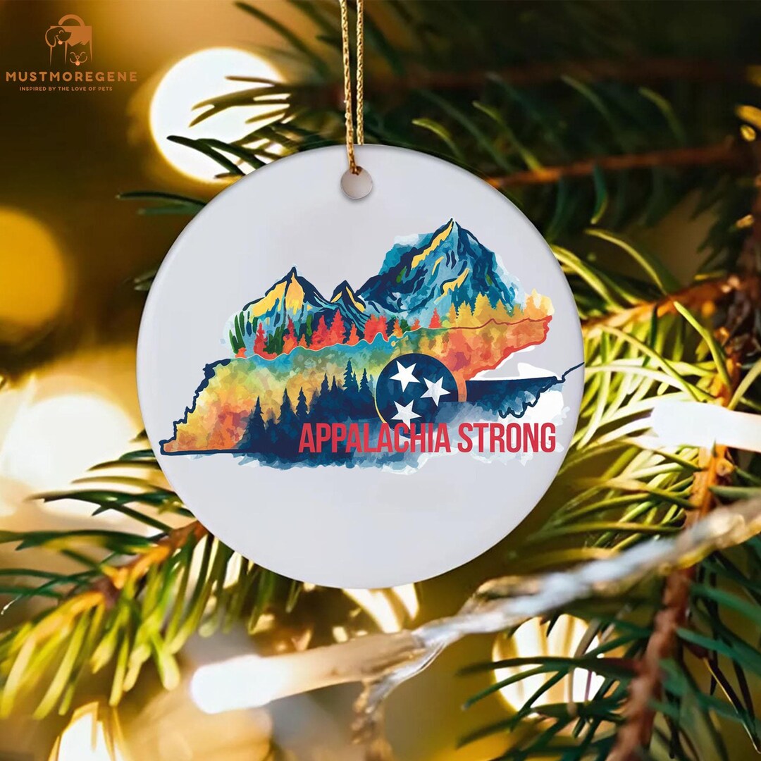 Appalachian Strong Western Ornament, Hurricane Helene Survivor Ornament ...