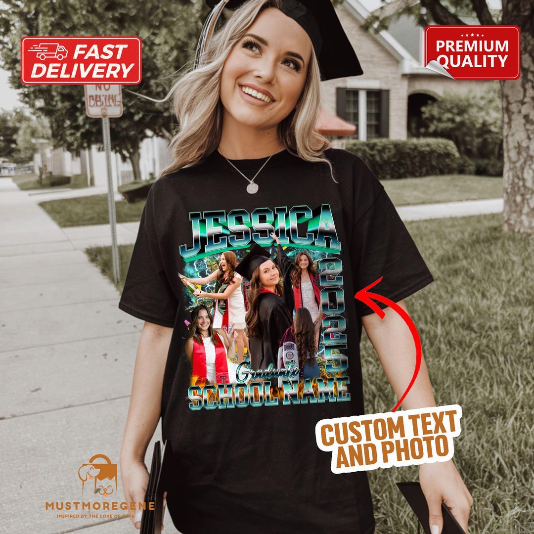 Personalized Graduation Shirts for Family, Custom Bootleg Graduation ...