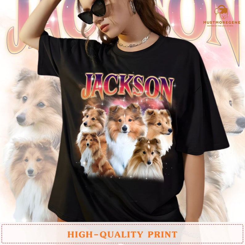 Personalized Shirt With Dog, Custom Dog Photo Tshirt, Bootleg Rap Pet ...