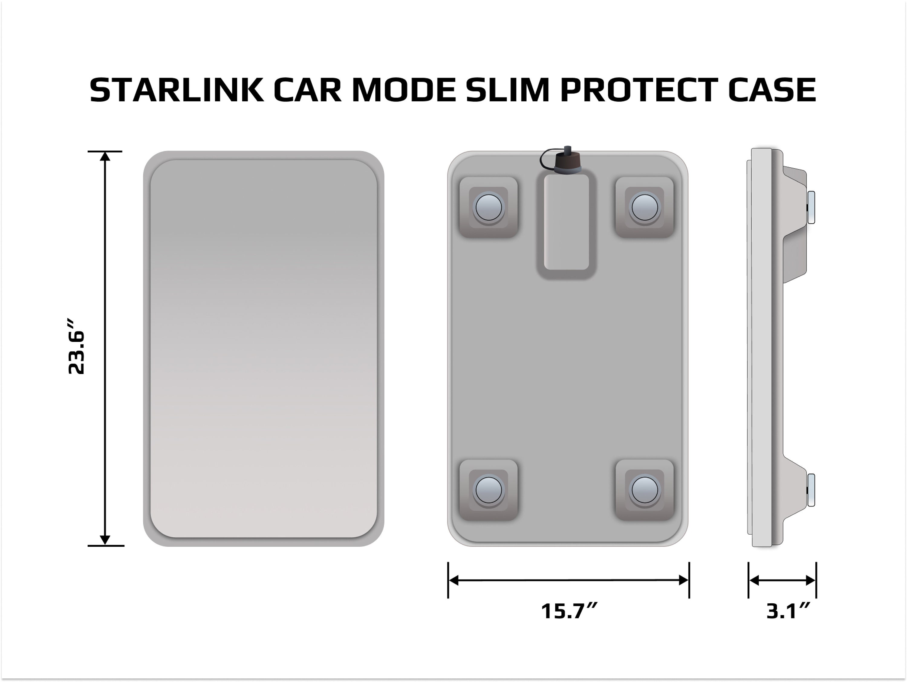 Starlink Flat Mount for Gen2 Roam - Secure and Durable Satellite Dish ...