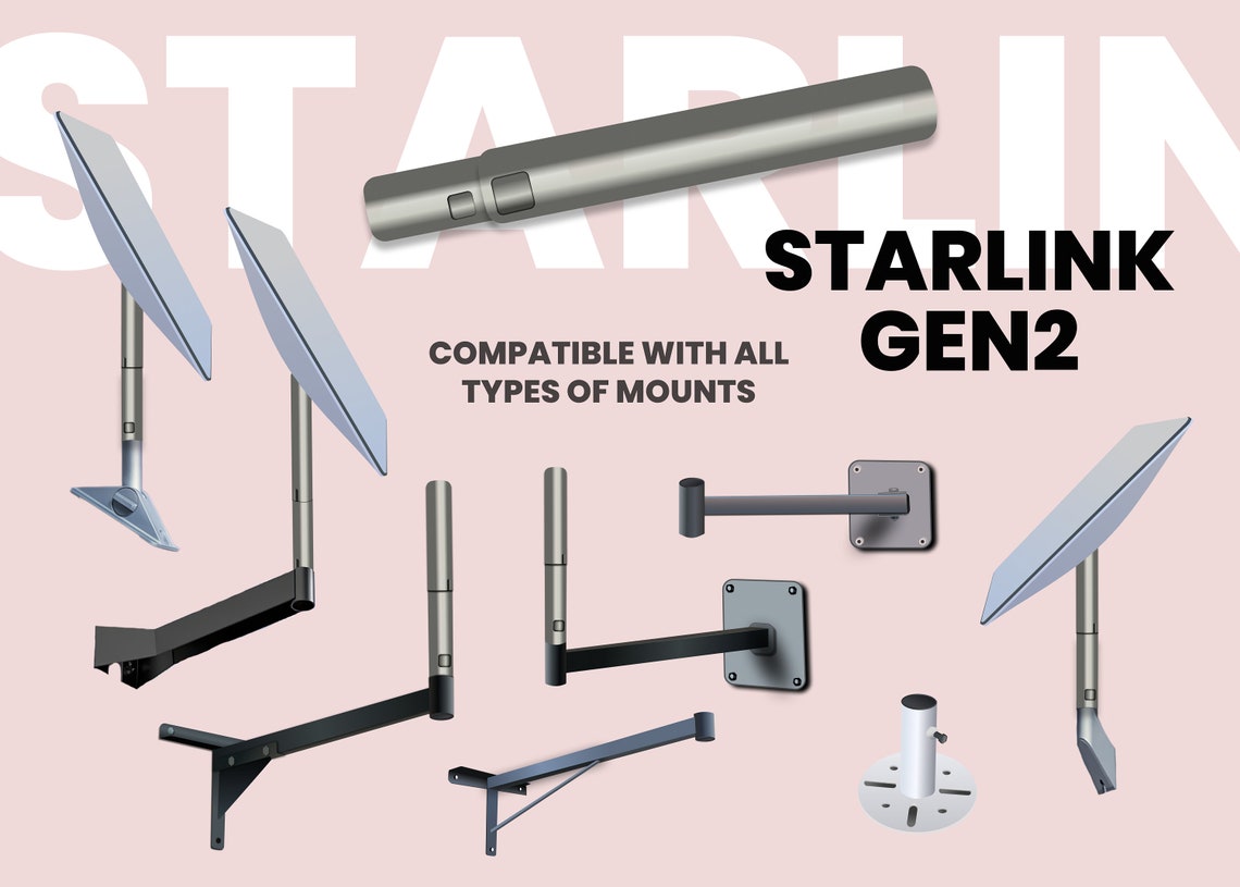 Starlink GEN-2 Adapter 40mm Secure Mounting Solution - Etsy