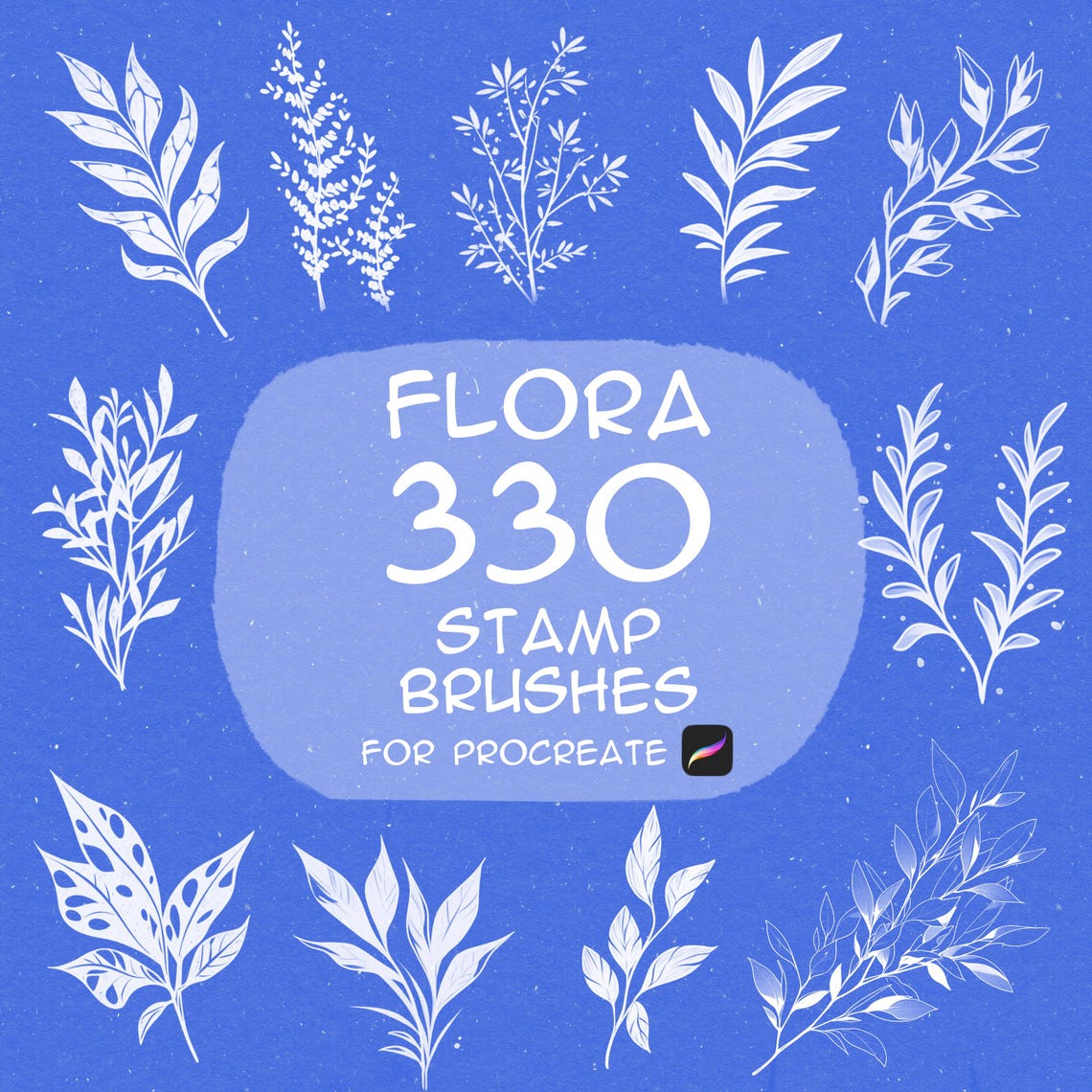 190 Flora Stamp Brushes for Procreate App (.brushset) - Etsy