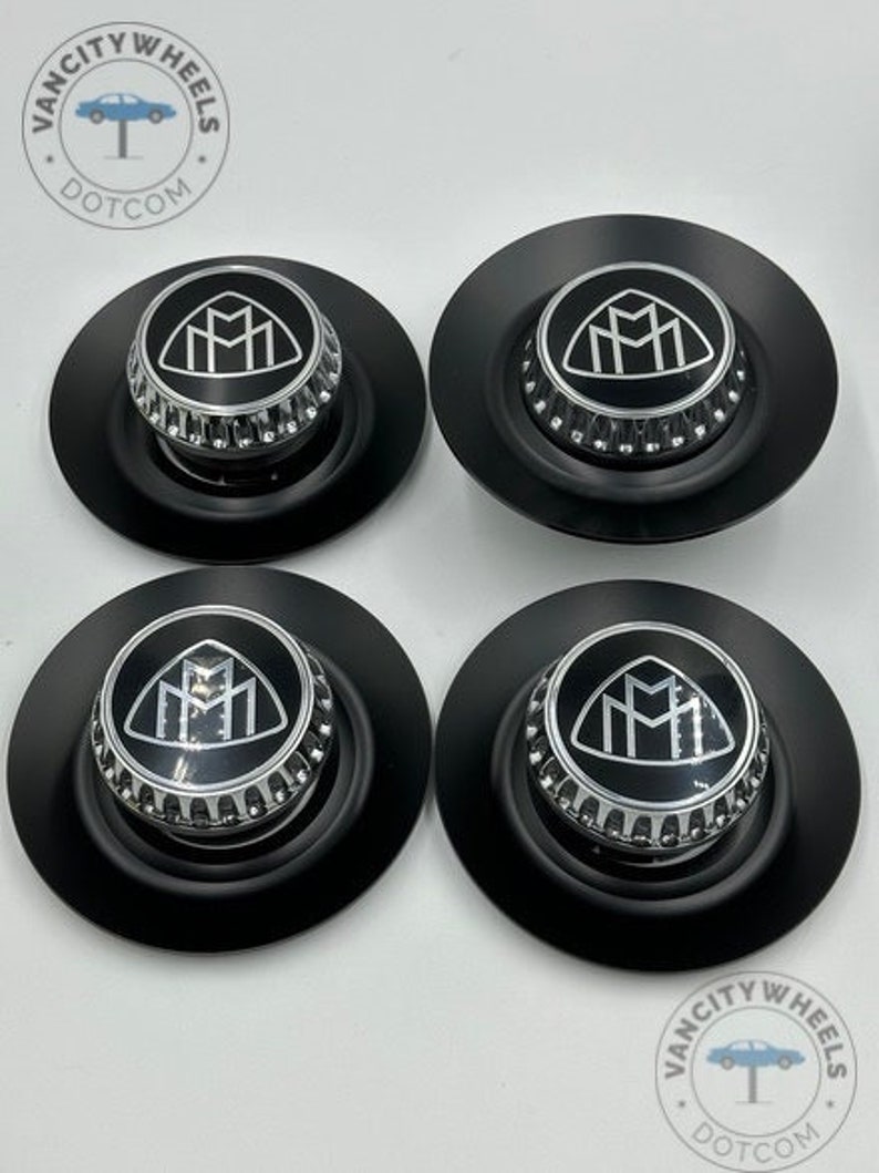 Mercedes Benz Wheel Hubcaps A2224002800 145mm Black, Compatible for ...