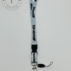 Mercedes AMG Logo Emblem Nameplate, Light Grey Lanyard for Keys ID Card ...