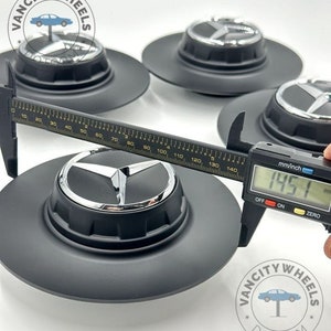 Black Mercedes Maybach Hubcap S680 A2224002300 145MM, Fits 145mm Wheel ...