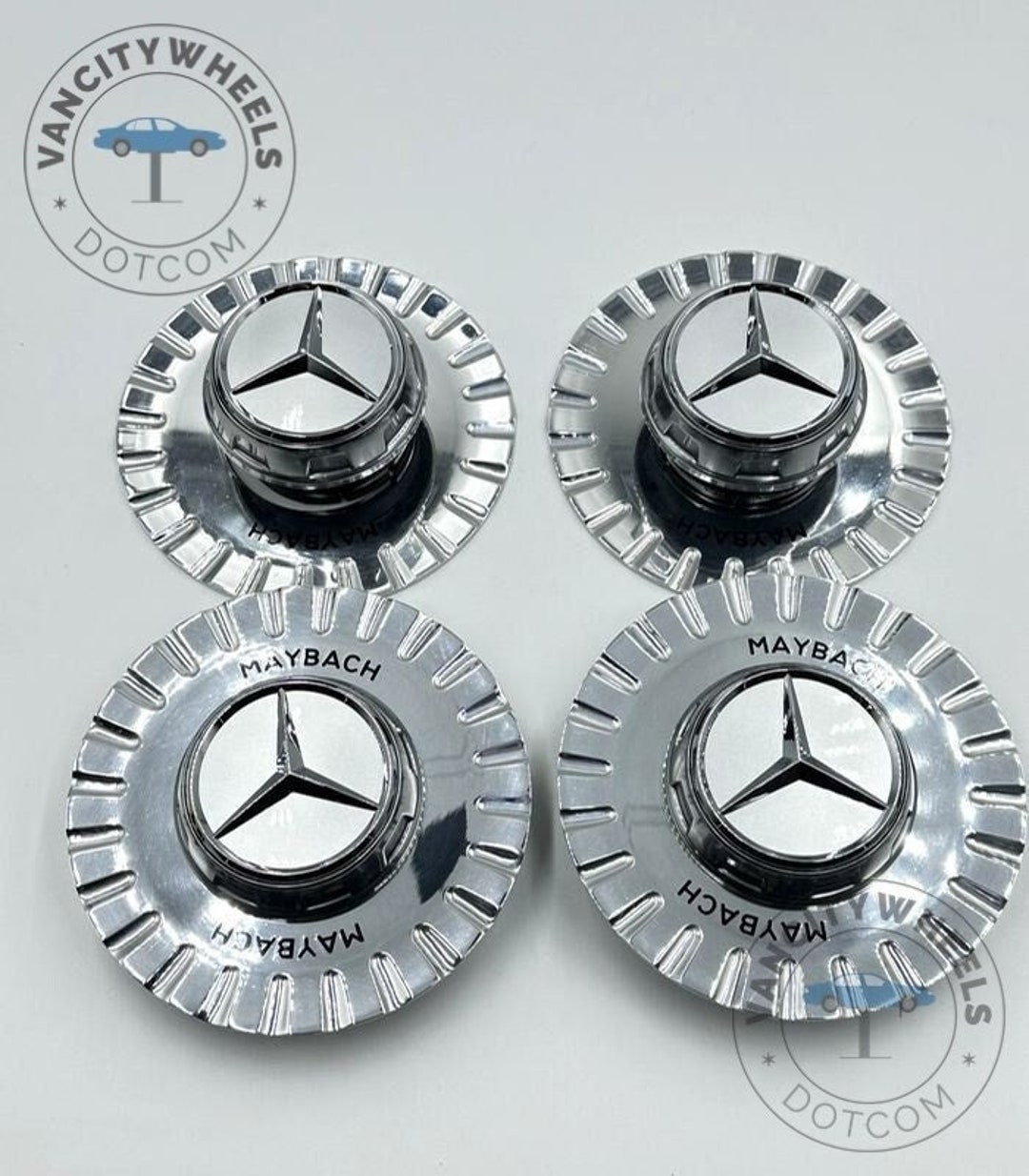 Chrome Mercedes Benz Maybach Gls Spike Wheel Center Cap Hub Cover 147mm ...