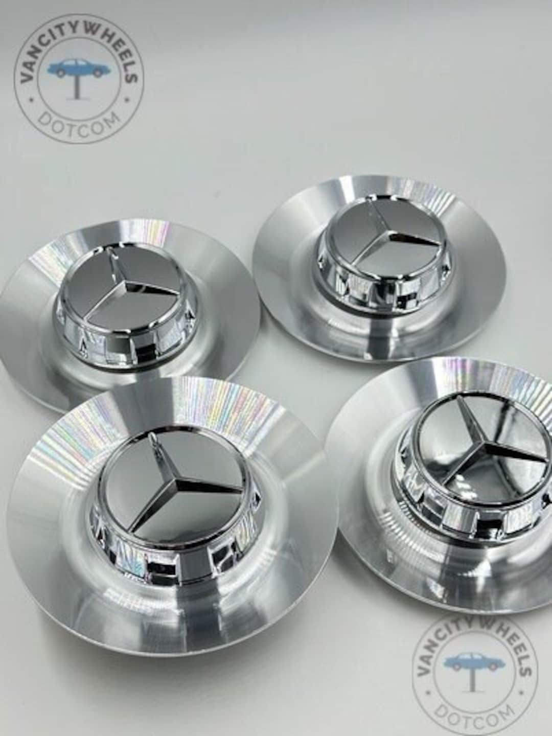 Mercedes Benz Wheel Hubcaps 163mm Chrome Mercedes Benz, Fits Mercedes ...