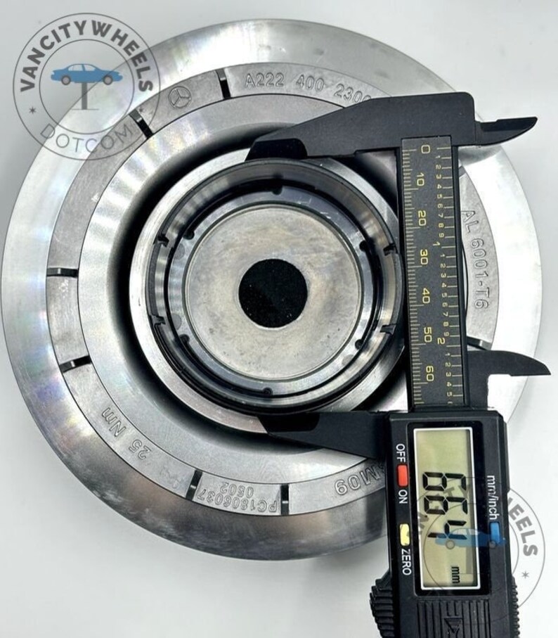 Matte Black Mercedes Benz Maybach Hubcap S680 A2224002300 145MM, Fits ...