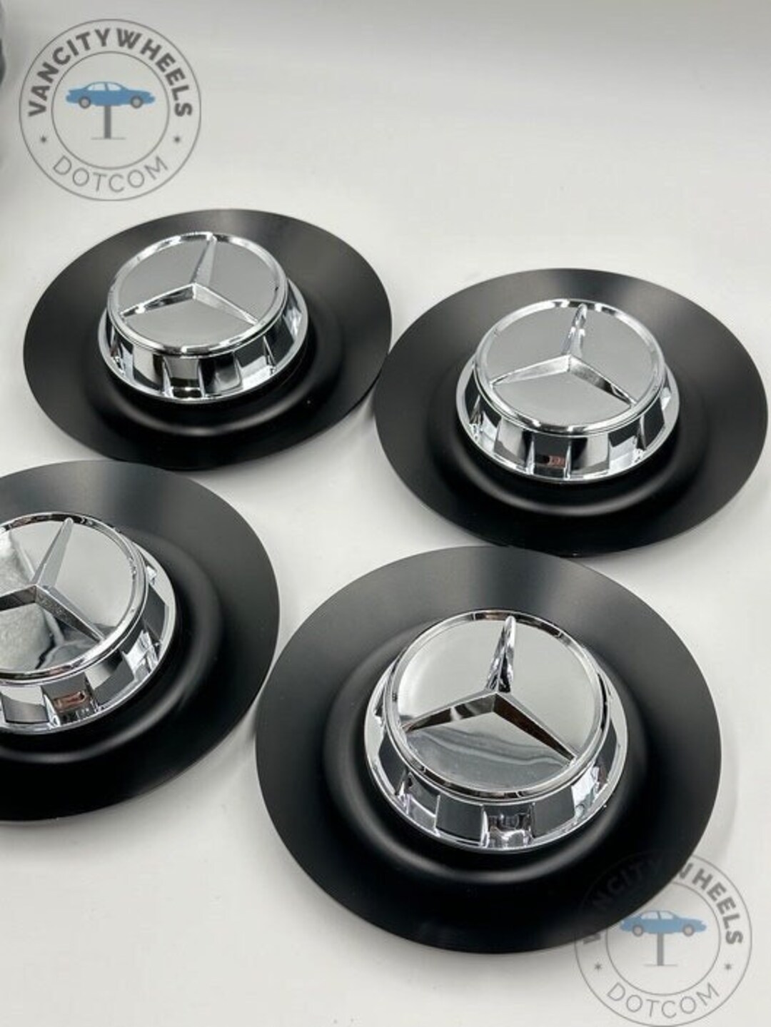 Mercedes Benz Wheel Hubcaps 163mm Black Mercedes Benz, Fits Mercedes ...