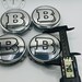 Set of 4 Chrome Brabus Alloy Wheel Center Caps 75mm, Chrome Center Hub ...