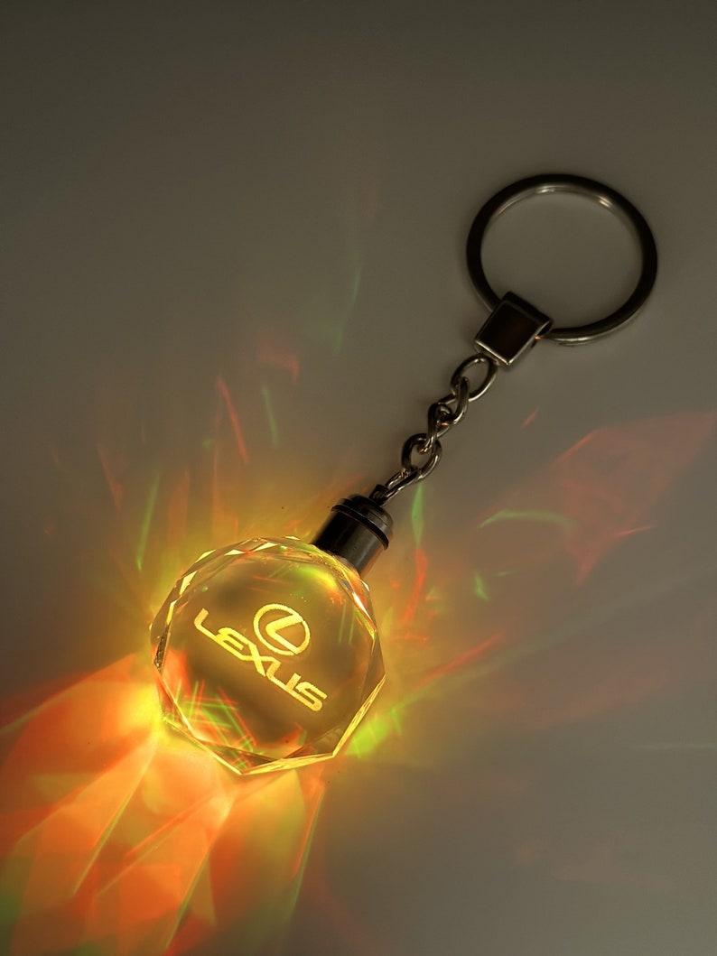 Lexus Logo LED Crystal Light Cute Keychain Gift for Car Lovers - Etsy