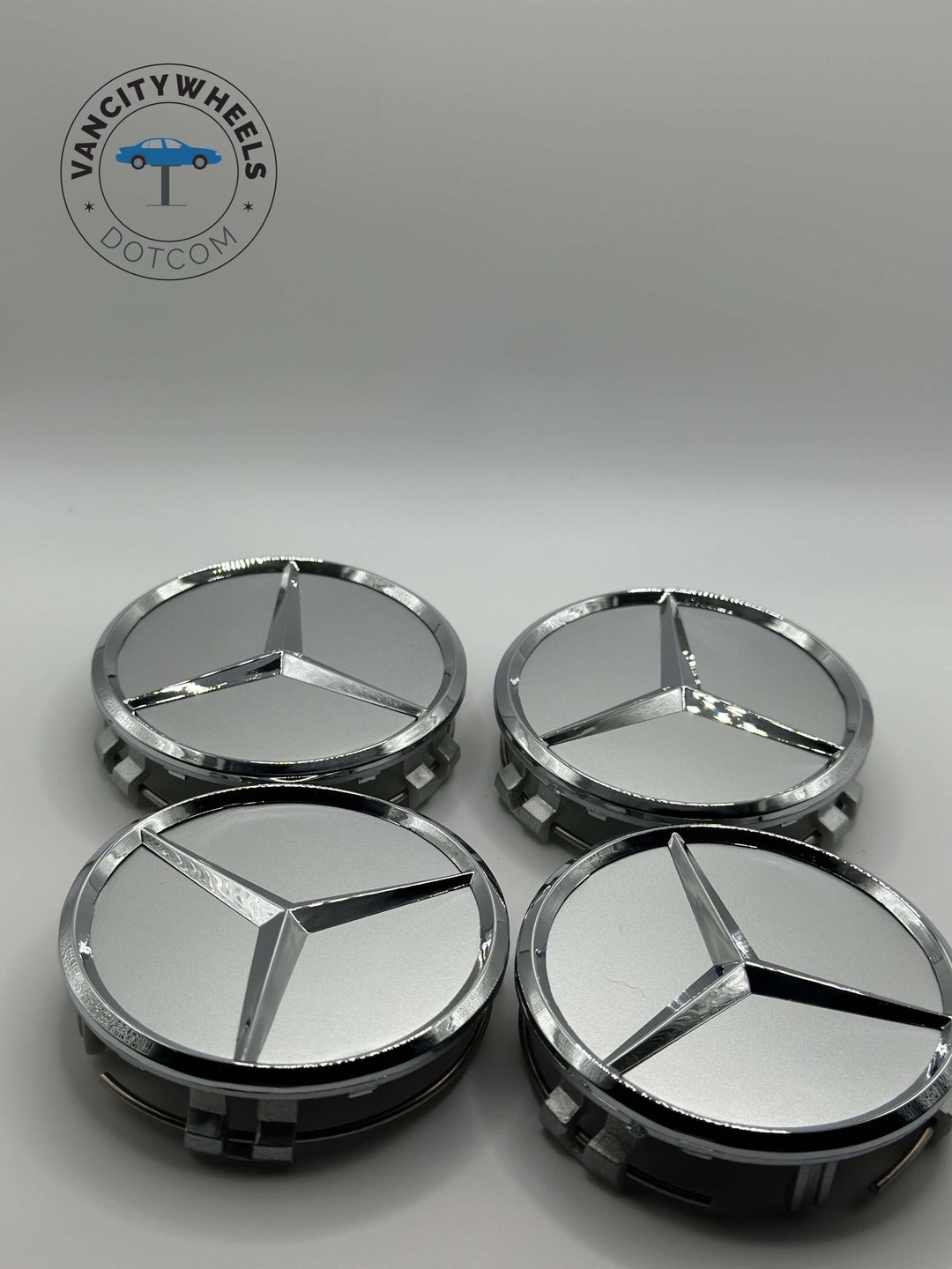 4pcs 75mm Car Wheel Center Hub Cap for Mercedes Benz Silver Chrome - Etsy
