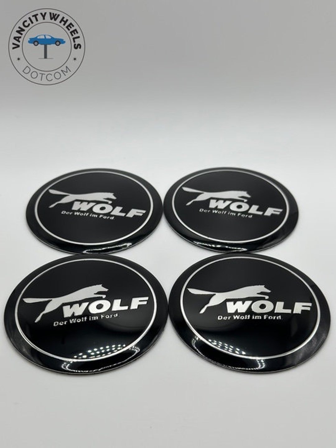Ford WOLF Gloss Black Emblems: Boost Your Ride's Appeal With Our 4pcs ...