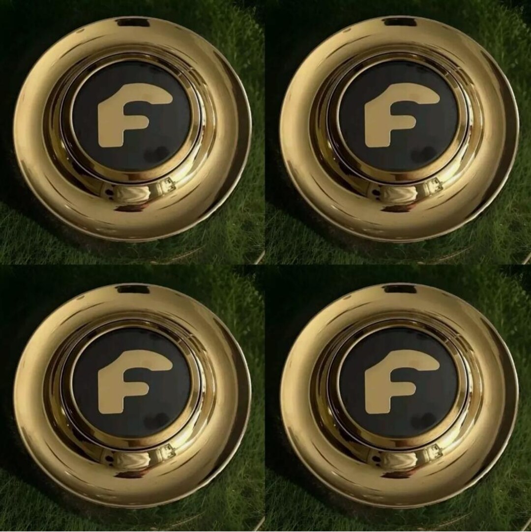 Set of 4 Forgiato XL Big Floating Caps Gloss Black Red F 20/22/24/26/28 ...