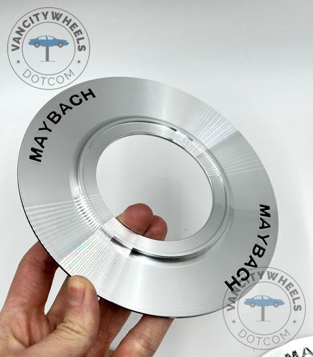 Chrome Mercedes Benz Maybach 154mm Wheel Center Caps Plates Fits ...
