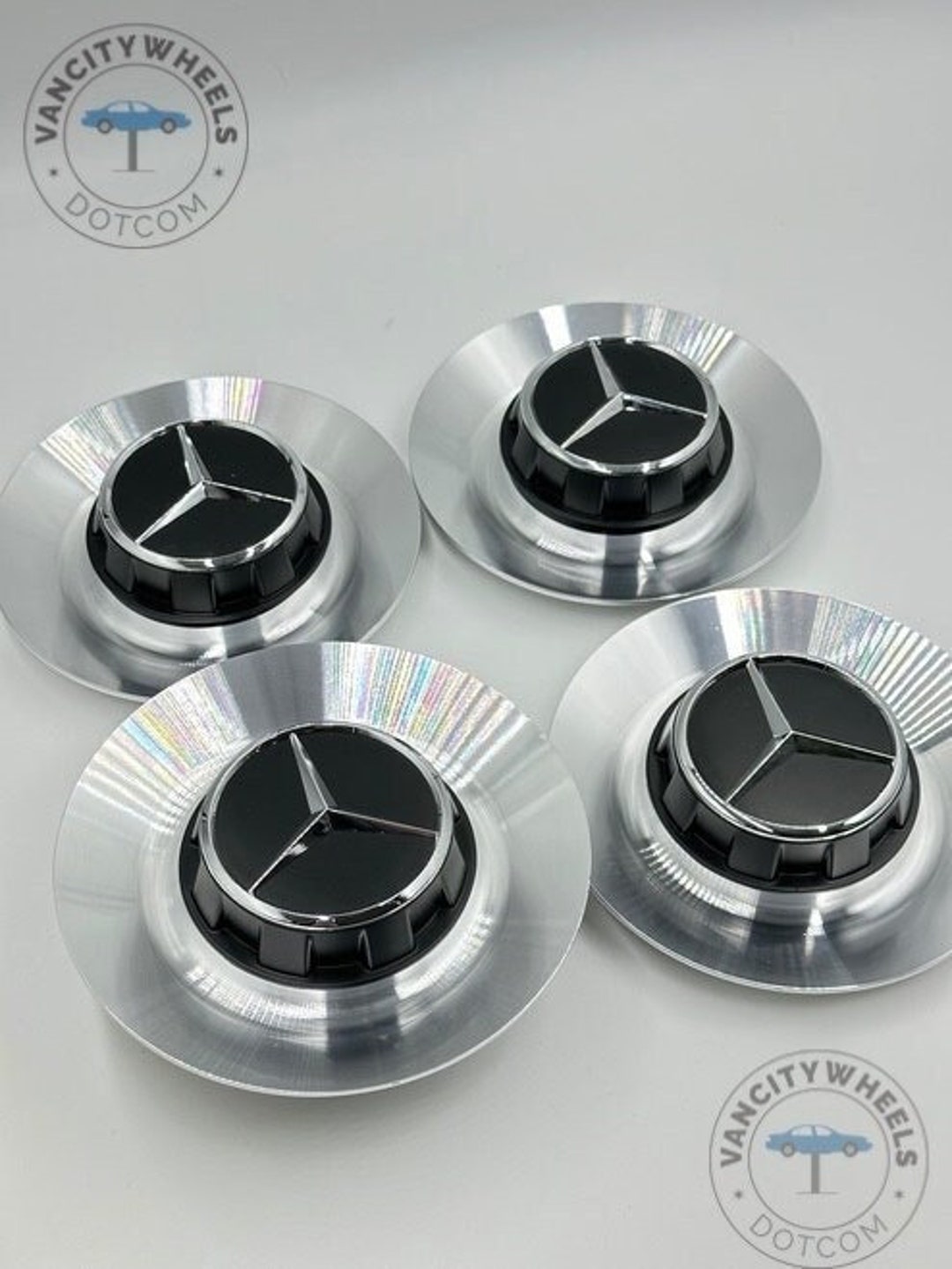 Mercedes Benz Wheel Hubcaps 163mm Chrome Mercedes Benz, Fits Mercedes ...