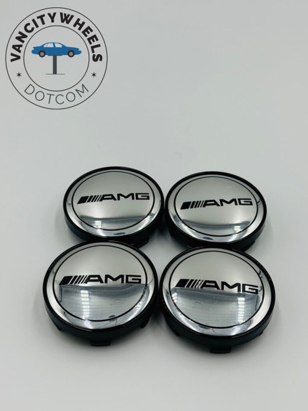 Premium 4pcs Mercedes AMG-AGM Wheel Center Caps in Varied Sizes & Wheel ...