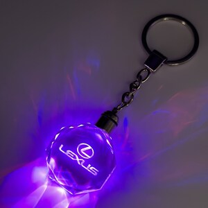 Lexus Logo LED Crystal Light Cute Keychain Gift for Car Lovers - Etsy