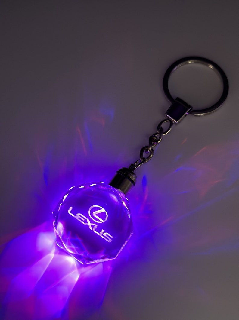 Lexus Logo LED Crystal Light Cute Keychain Gift for Car Lovers - Etsy