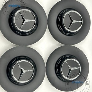 Black Mercedes Maybach Hubcap S680 A2224002300 145MM, Fits 145mm Wheel ...